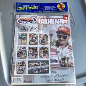 Merrickmint | Wall Decor | Dale Earnhardt Nascar Stamp Stickers Signed ...